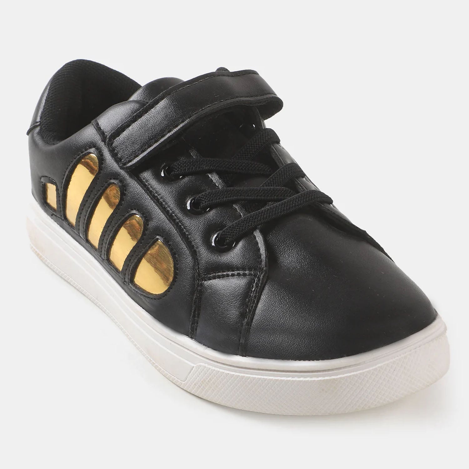 Girls Sneakers JS-2204 - Black Gold Price in Pakistan | Bachaa Party