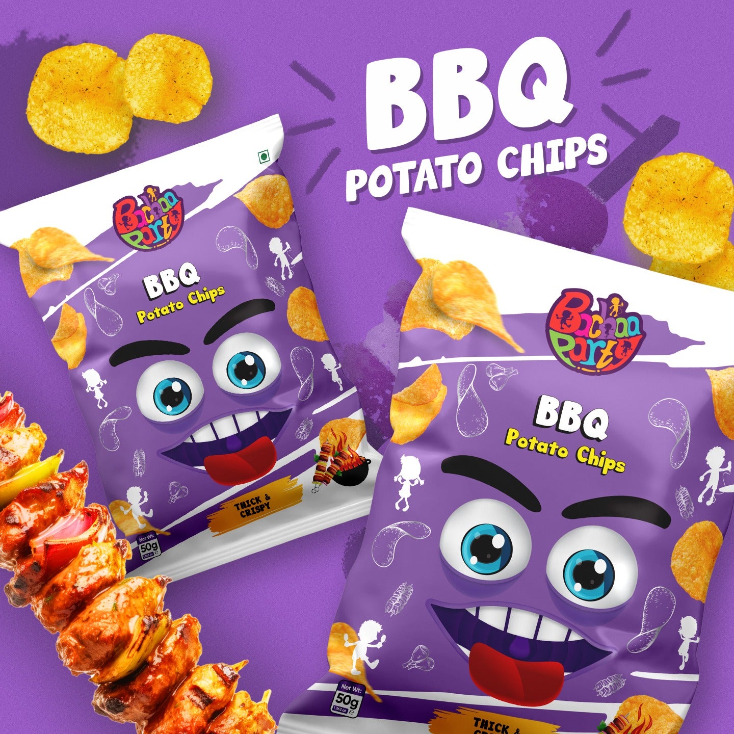Bachaa Party Potato Chips | BBQ at the best price in Pakistan | Bachaa ...