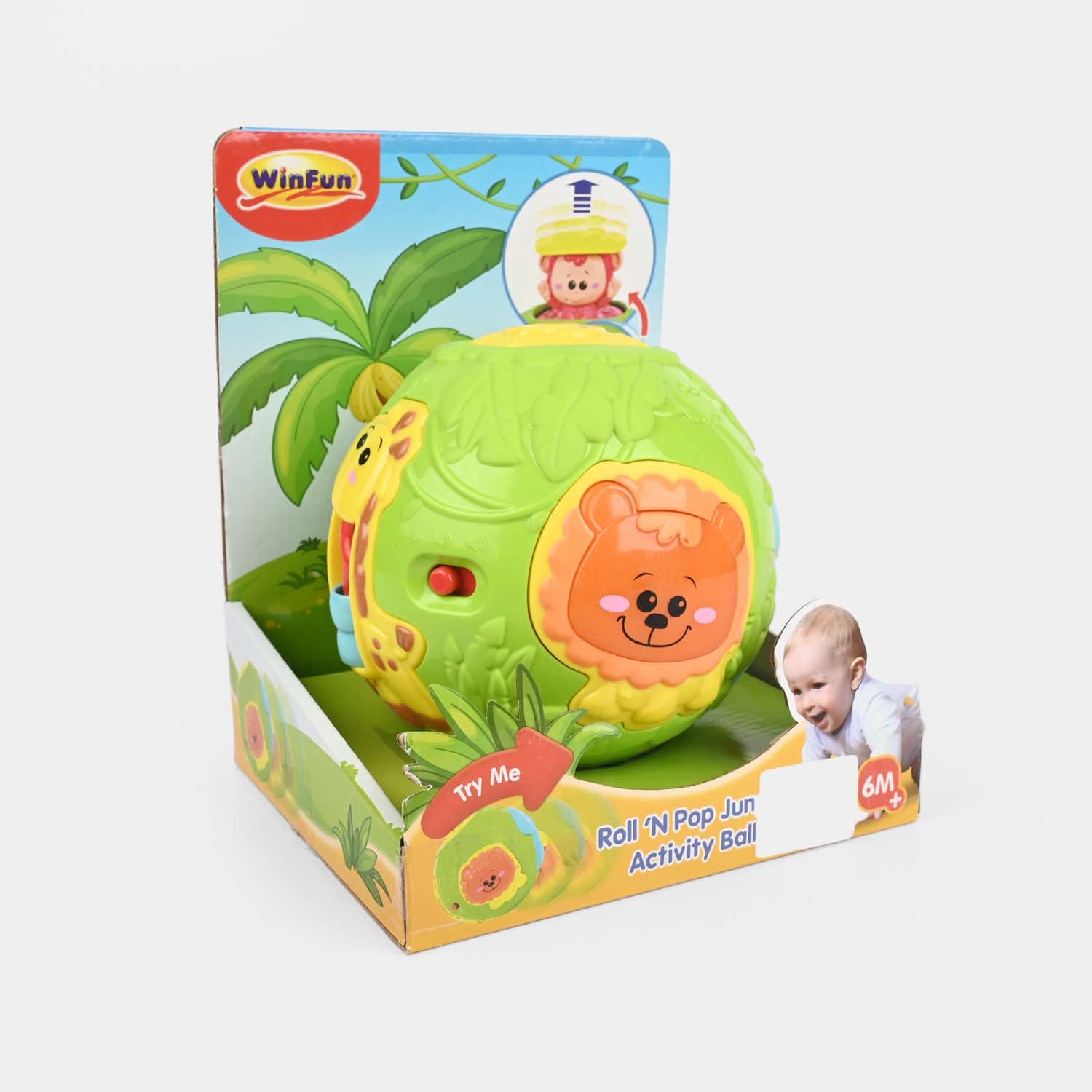 Roll N Pop Jungle Activity Ball WF 0778 Price in Pakistan | Bachaa Party