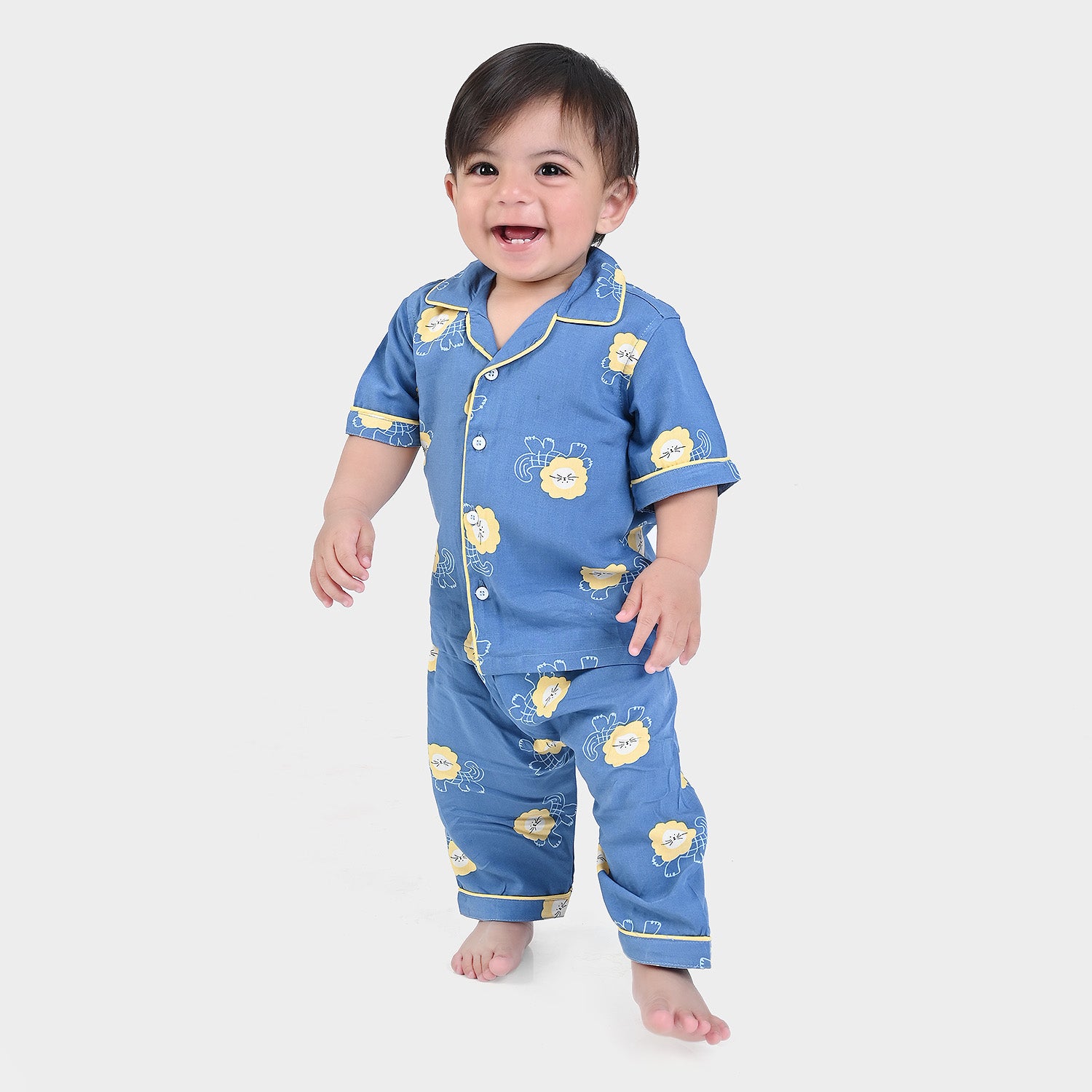 Infant Boys Woven Nightwear AOP Little Lion -Blue Price in Pakistan ...