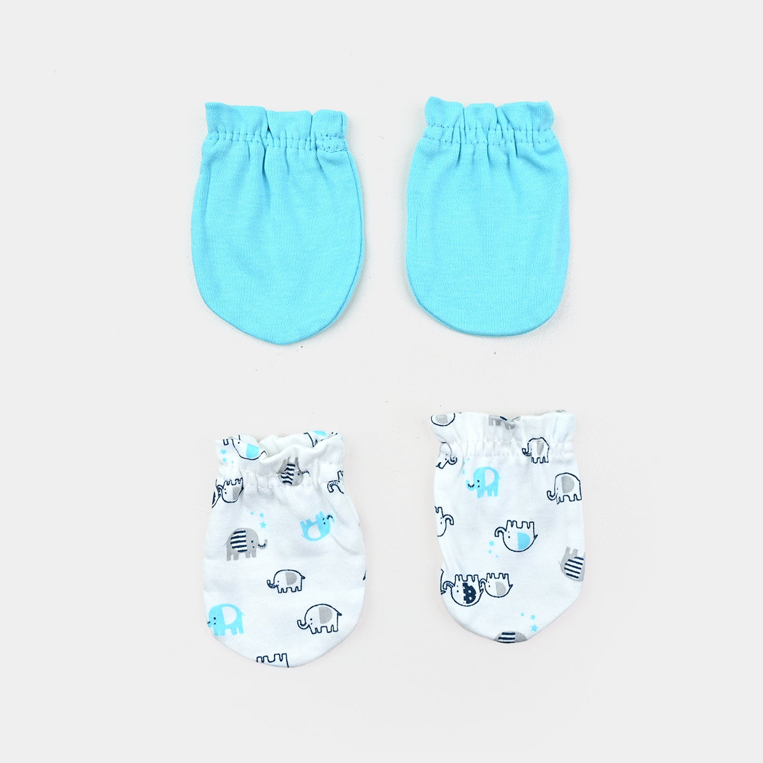 Infant Unisex Cotton Interlock Mitton Set Elephants-mIX Price in ...