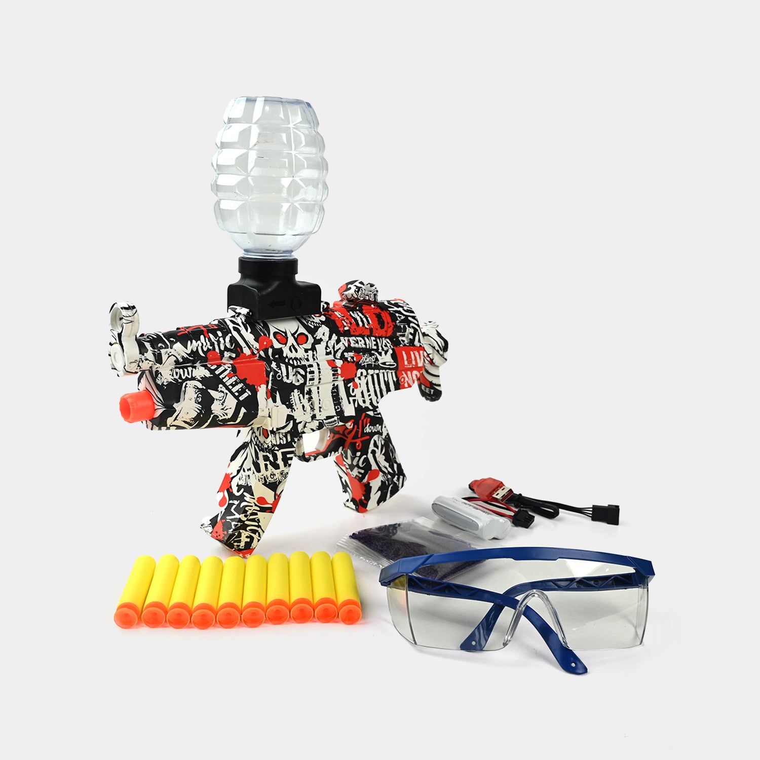 MP5 Water Bomb Gun With Glasses 305B Price in Pakistan | Bachaa Party