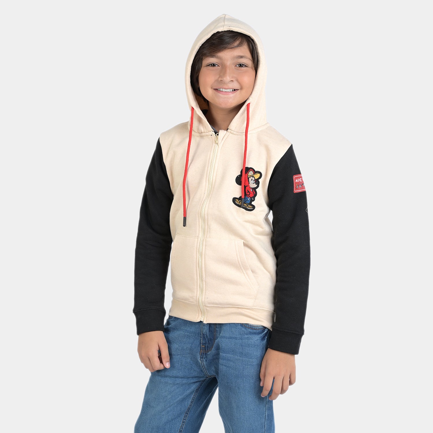 Boys Fleece Knitted Jacket Mickey-B.Sand Price in Pakistan | Bachaa Party