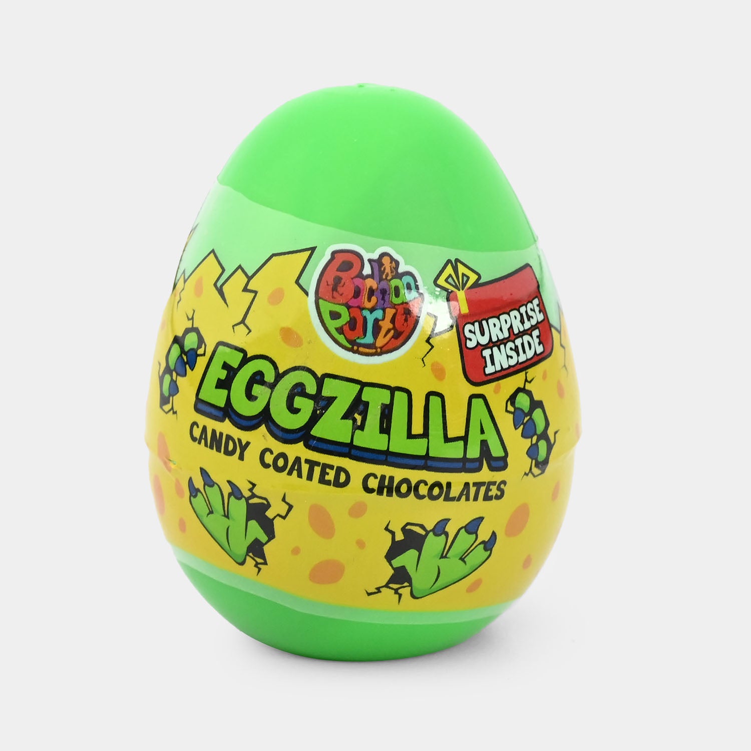 Eggzilla w/Candy Coated Chocolates, Toy, Puzzle&Sticker E-C -Green ...