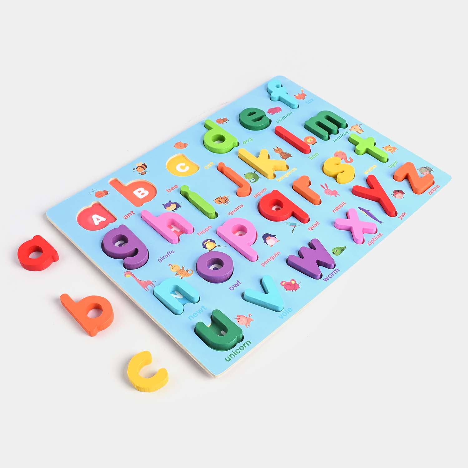Wooden Small Alphabets Sorting Boards Price in Pakistan | Bachaa Party
