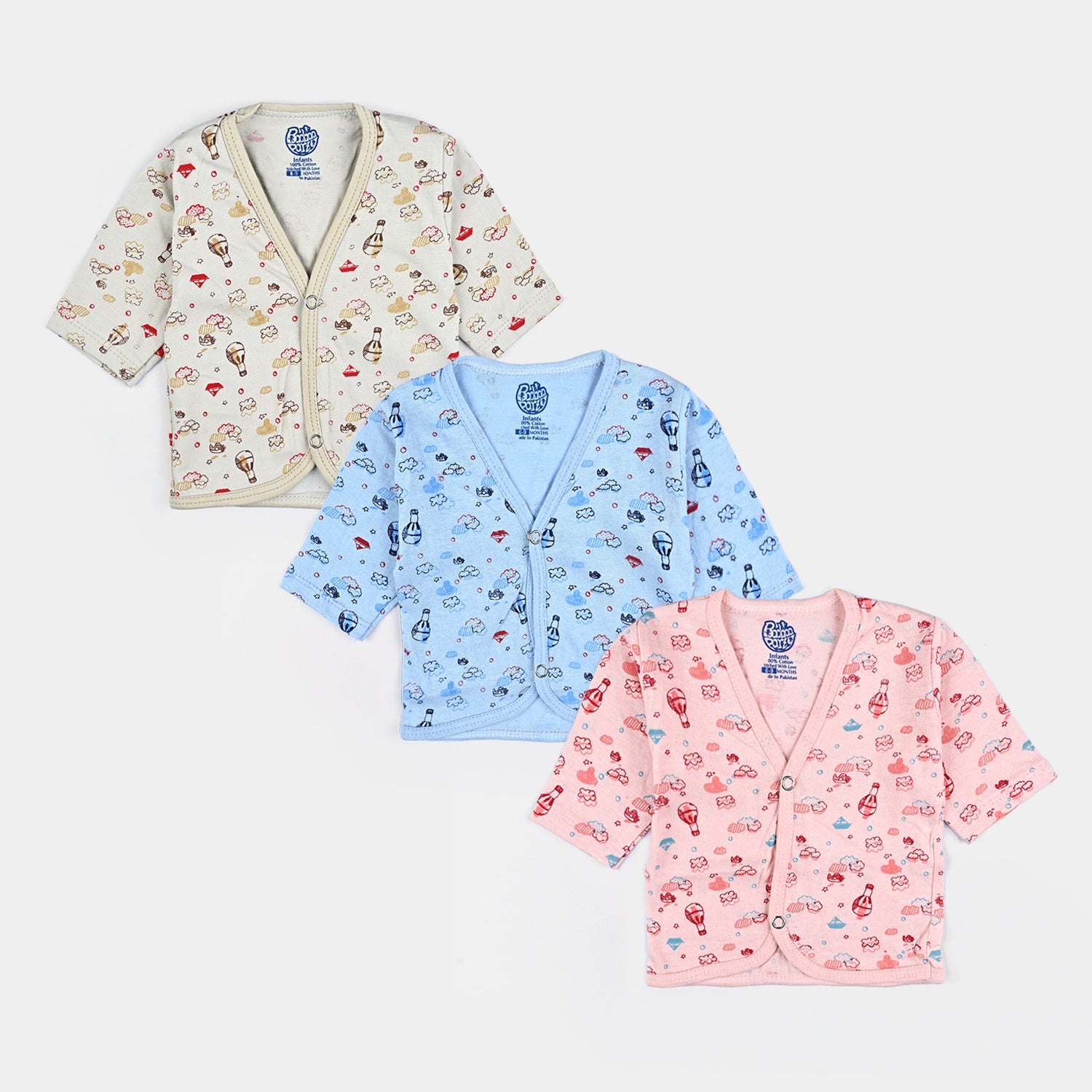 BP Baby Vest Full Sleeve Color Print M Pack of 3 Price in Pakistan ...