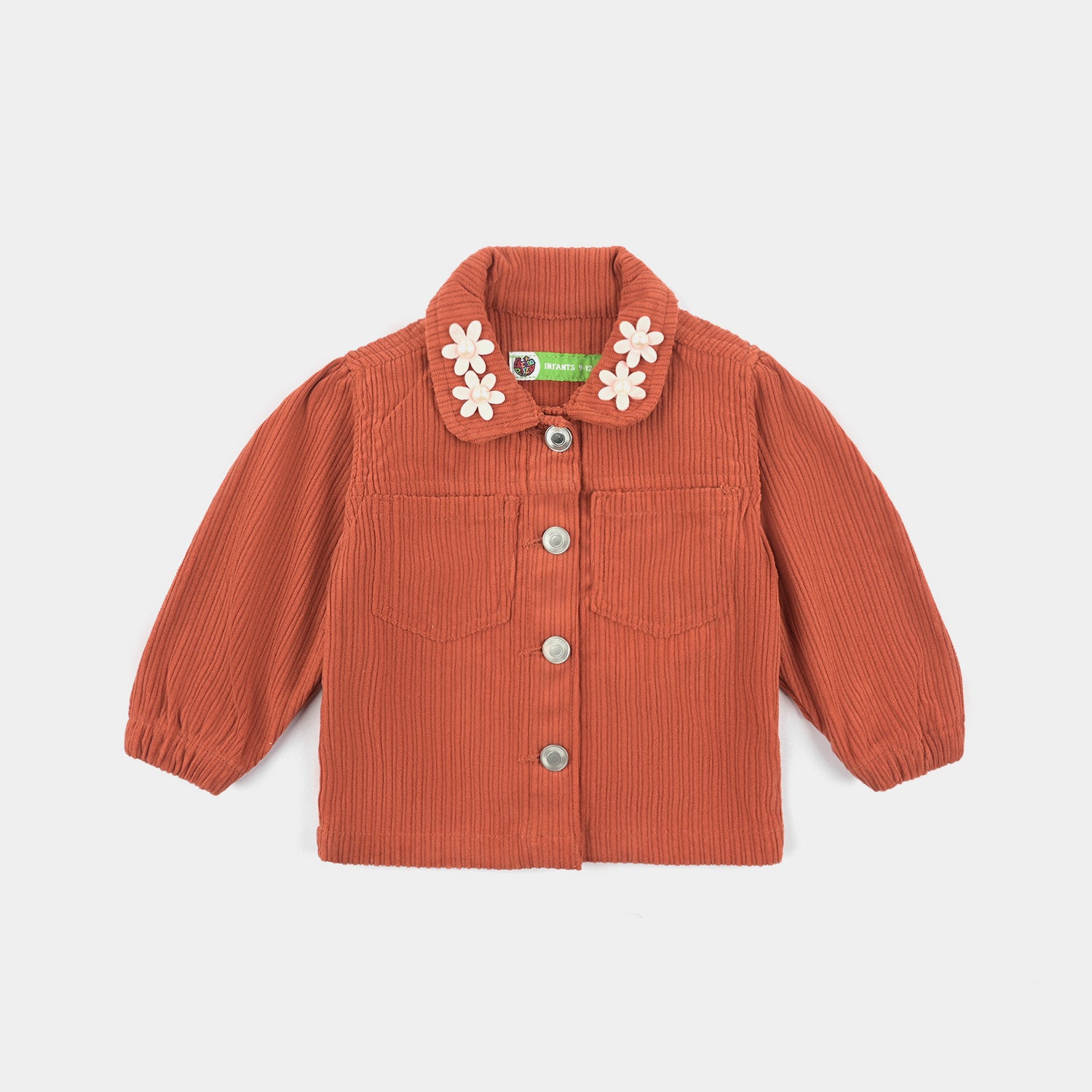 Infant Girls Corduroy Woven Jacket Pearls-Rust Price in Pakistan ...