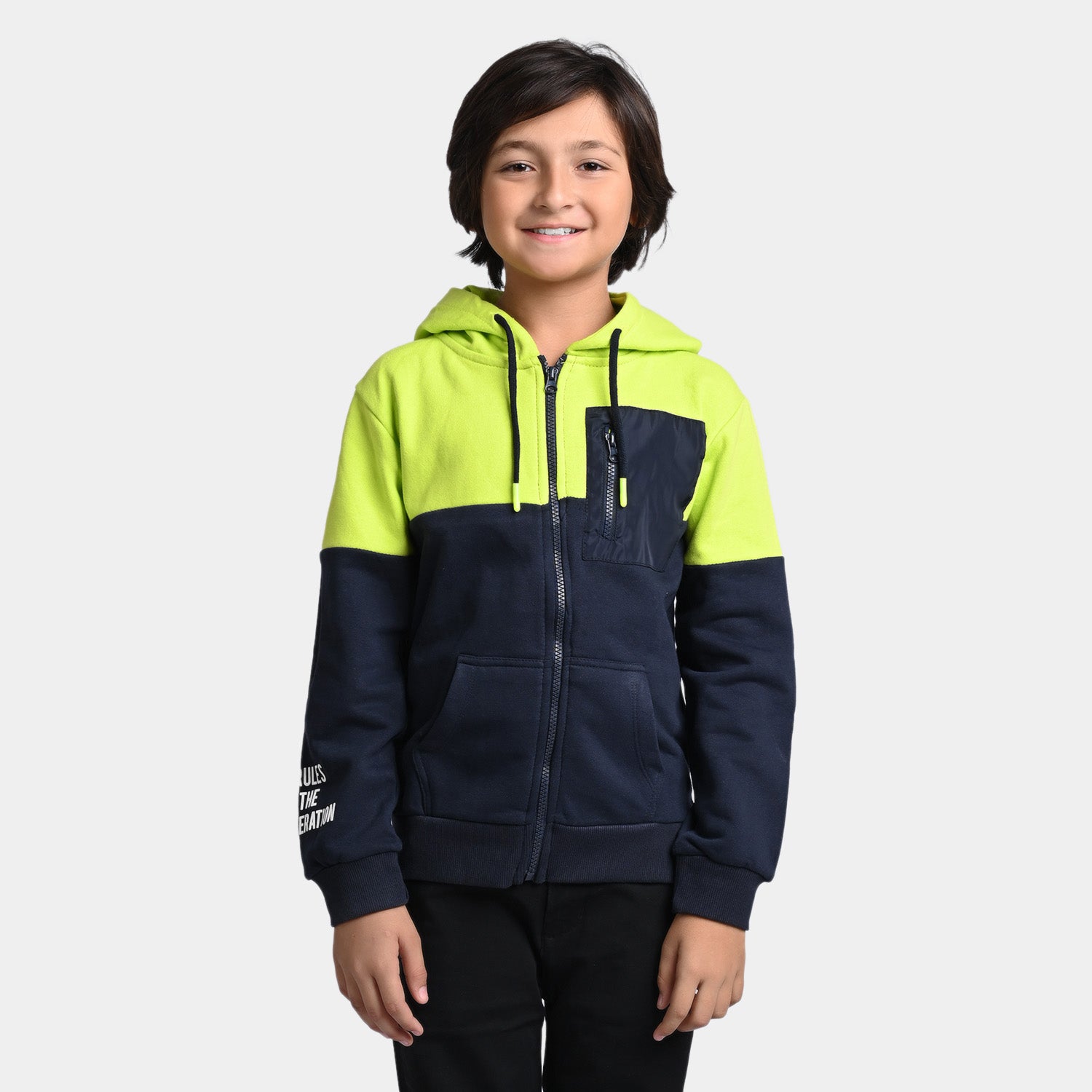 Boys Fleece Knitted Jacket New Gen-NAVY Price in Pakistan | Bachaa Party