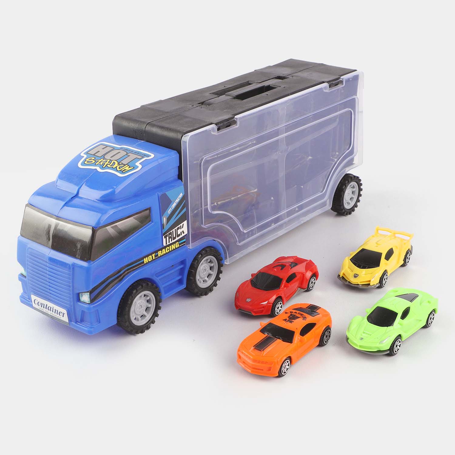 FREE WHEEL CARS CARRIER TRUCK WITH 4PCS CARS FOR KIDS Price in Pakistan ...