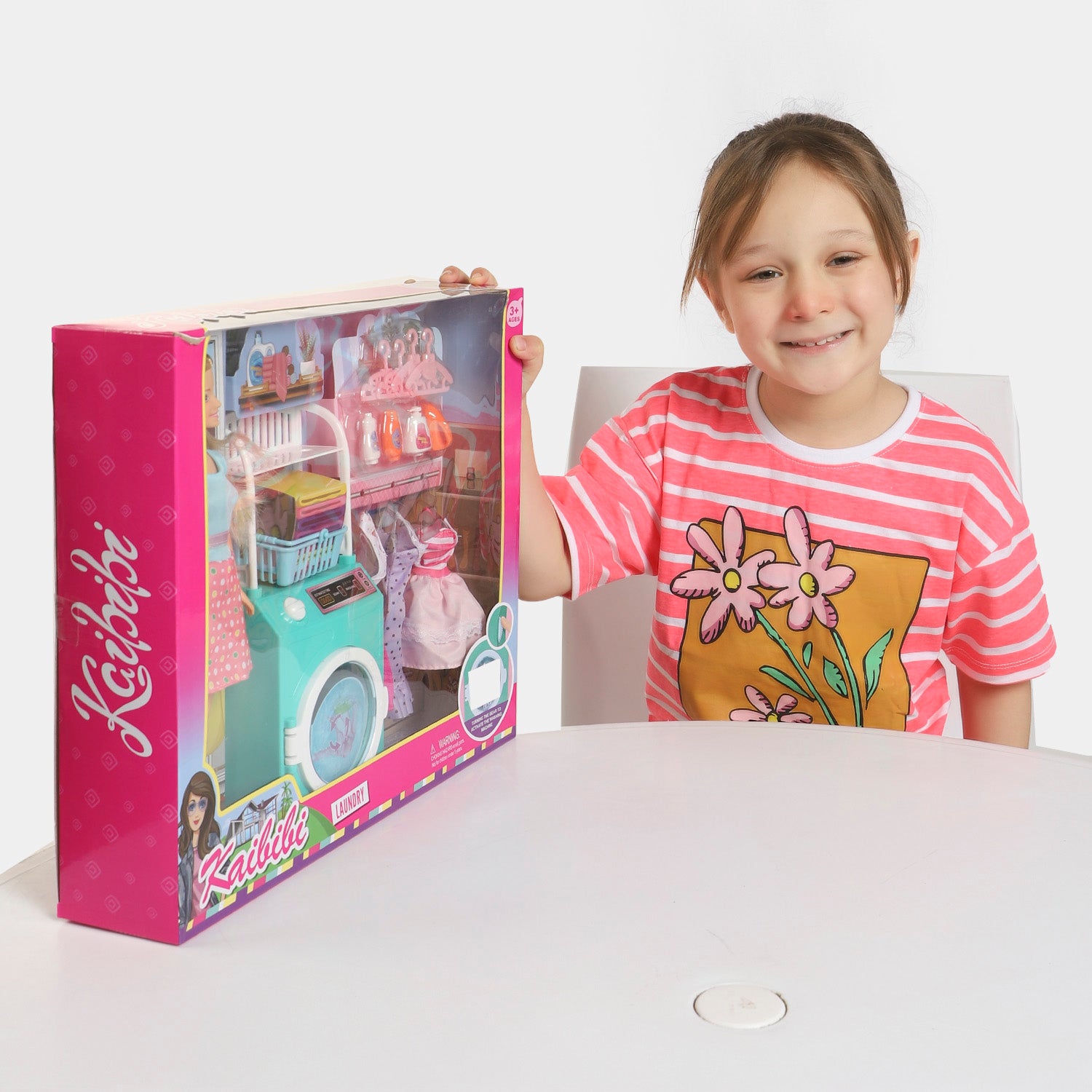 Laundry Doll With Washing Machine, Hanger, Clothes Set Toy Price in ...