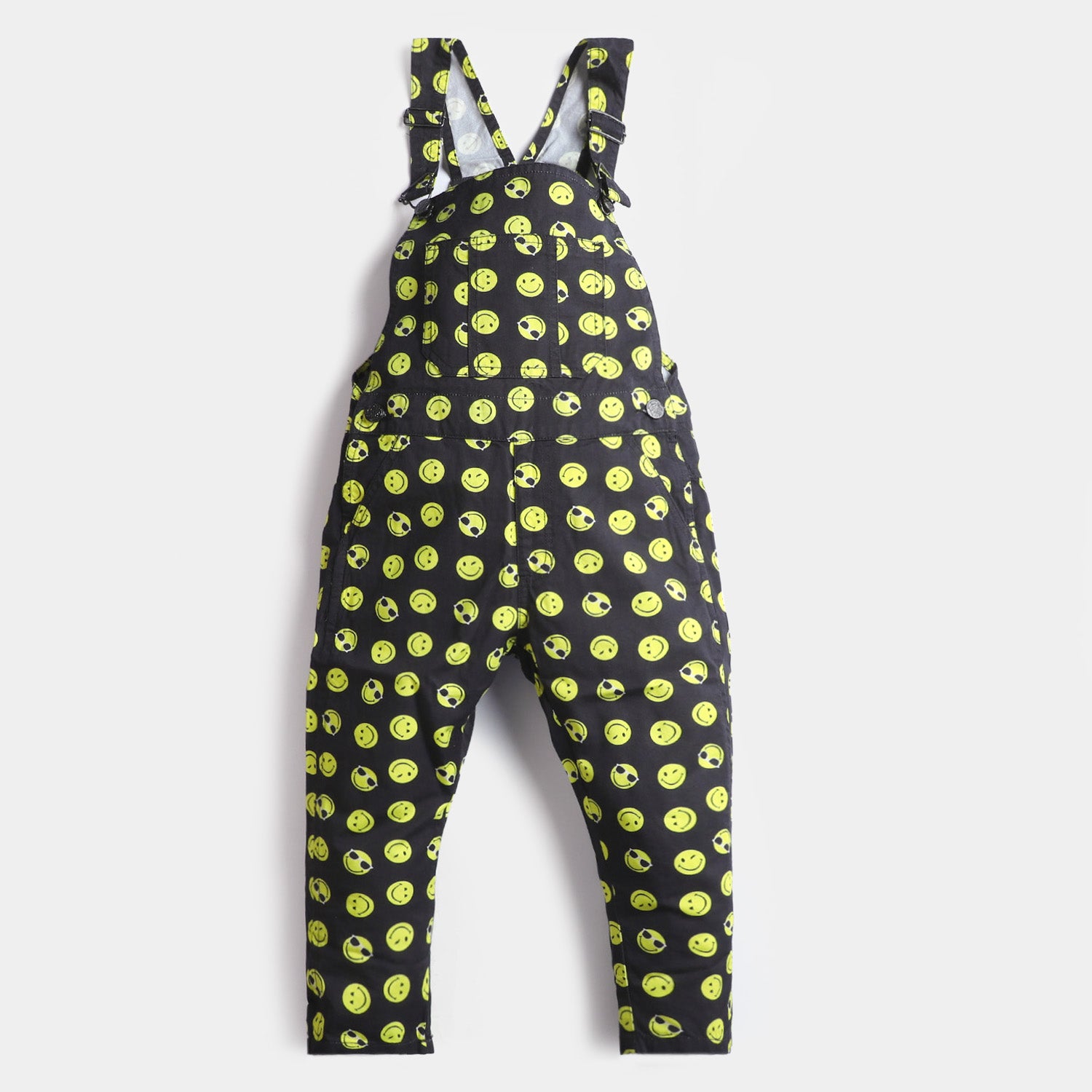 Boys Cotton OverAll AOP Emoji-BLACK Price in Pakistan | Bachaa Party