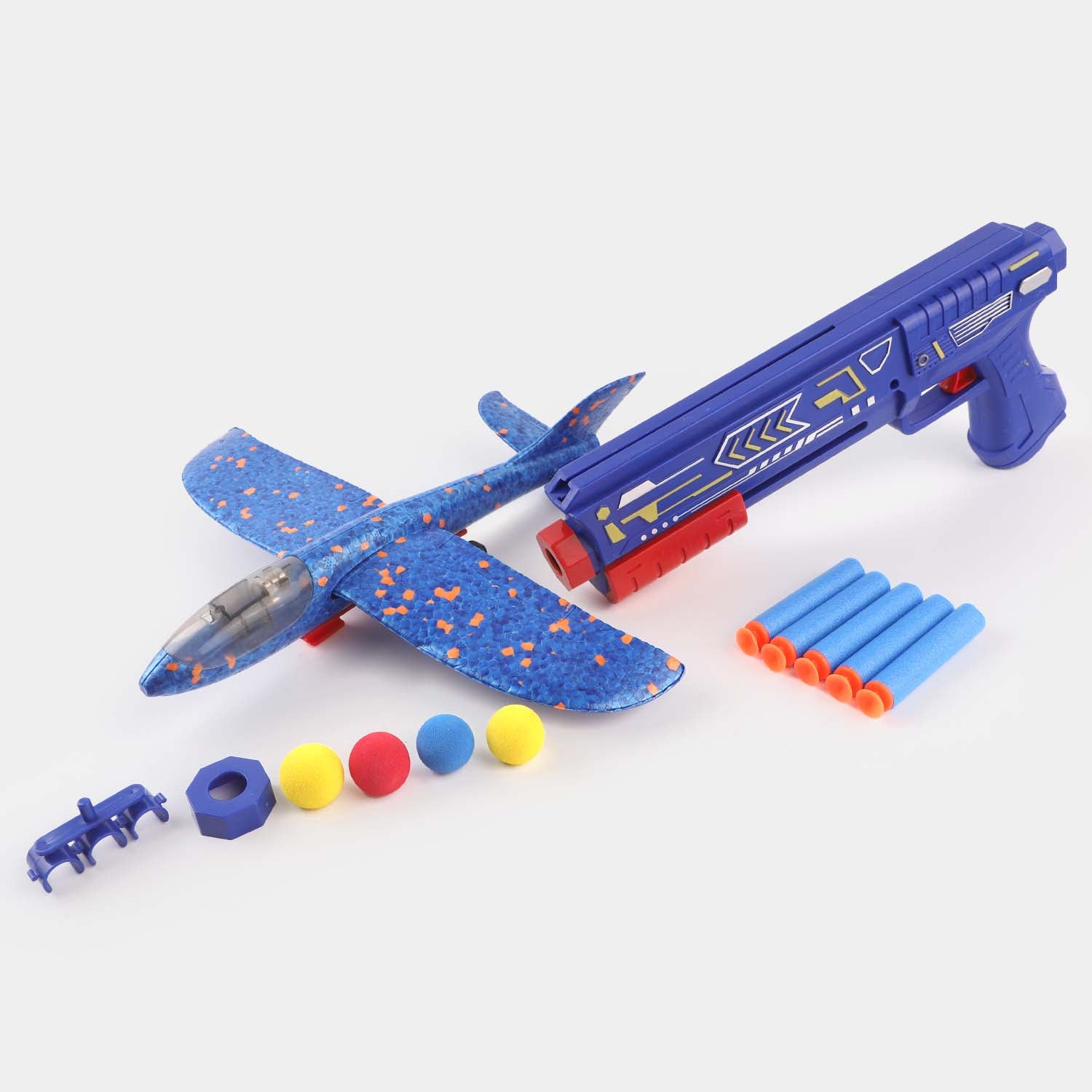 Ejection Aircraft Launcher Foam Plane Gun - Blue Price in Pakistan ...