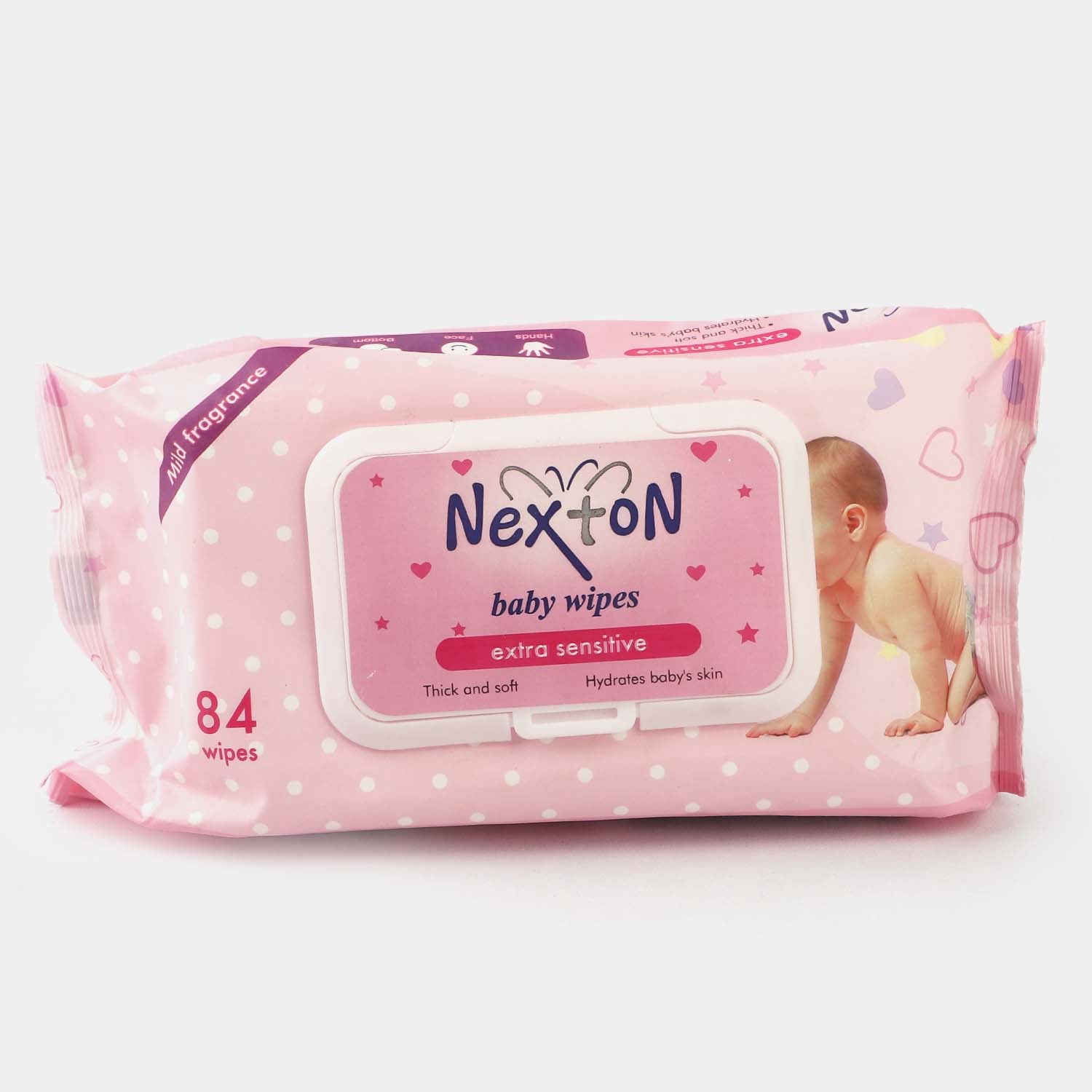 Nexton Baby Wipes Extra Sensitive Alcohol Free | 84 pcs pack Price in ...
