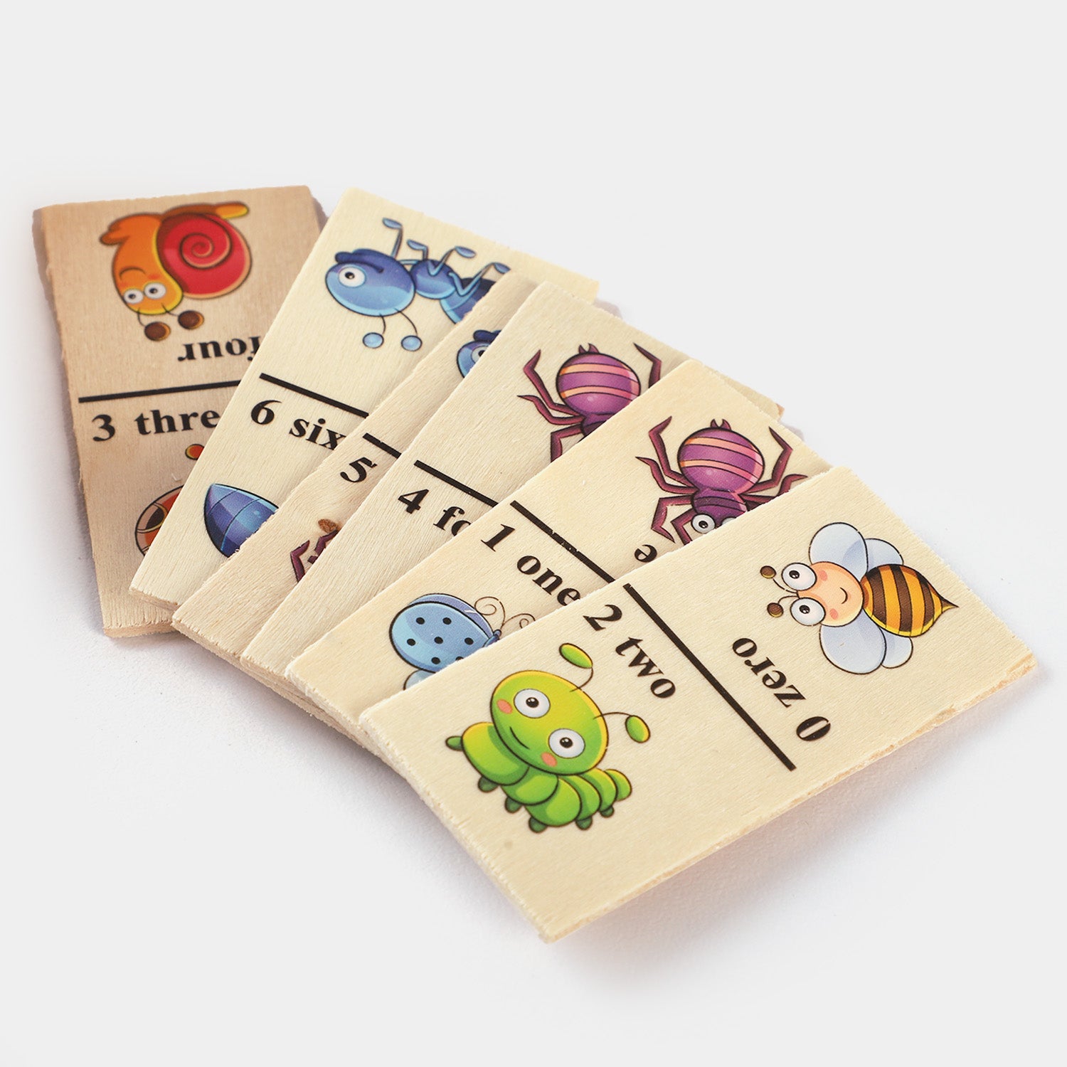 Wooden Toy Insects Dominos For Kids Price in Pakistan | Bachaa Party