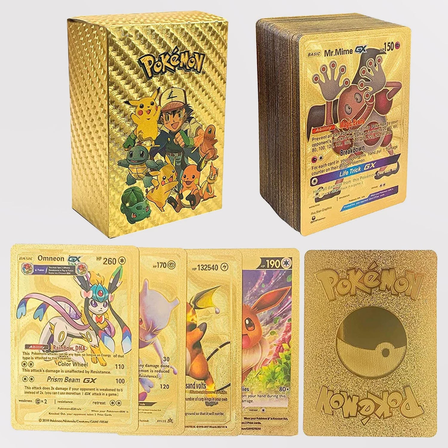 110 PCS Character Gold Foil Cards Rare Golden Cards Price in Pakistan ...