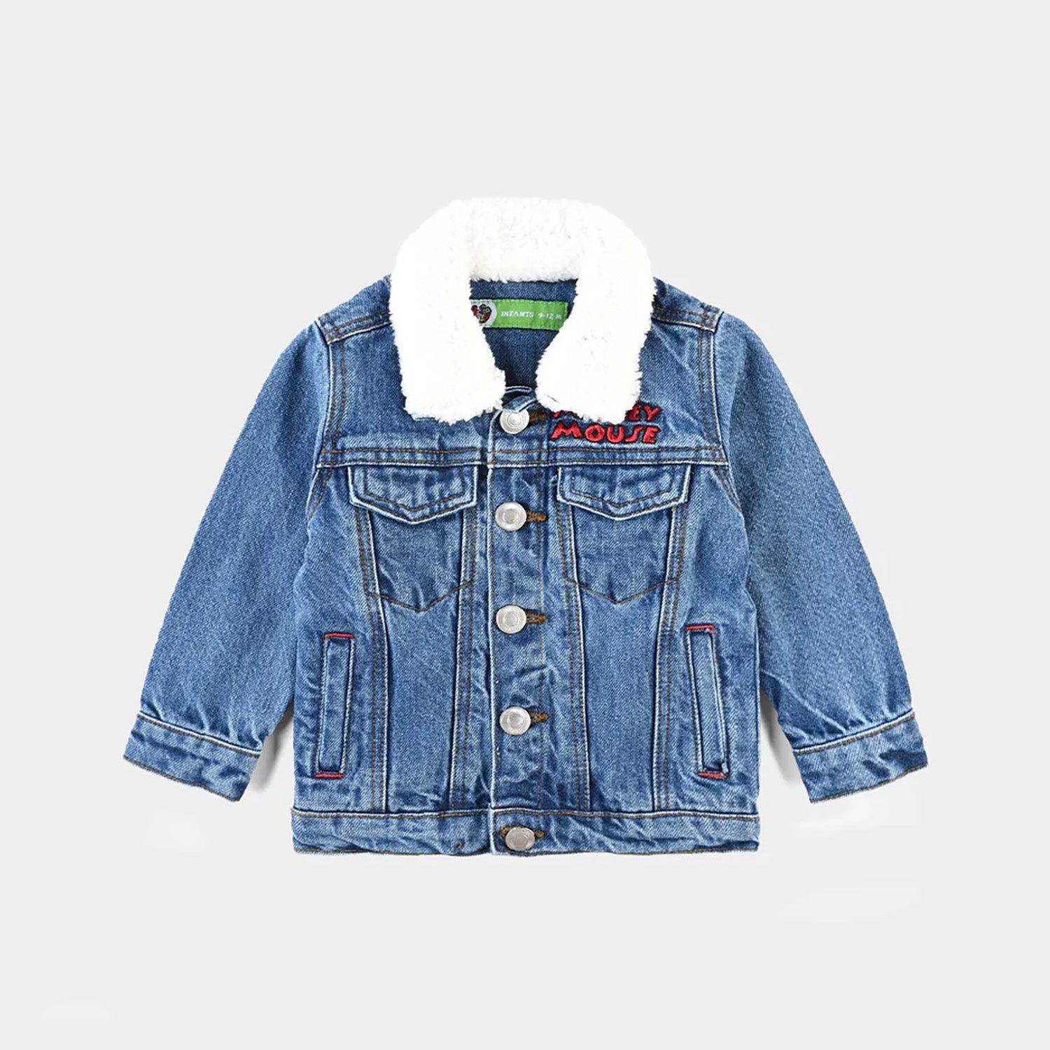 Infant Boys Denim rigid Woven Jacket Mickey Mouse-Mid Blue Price in ...