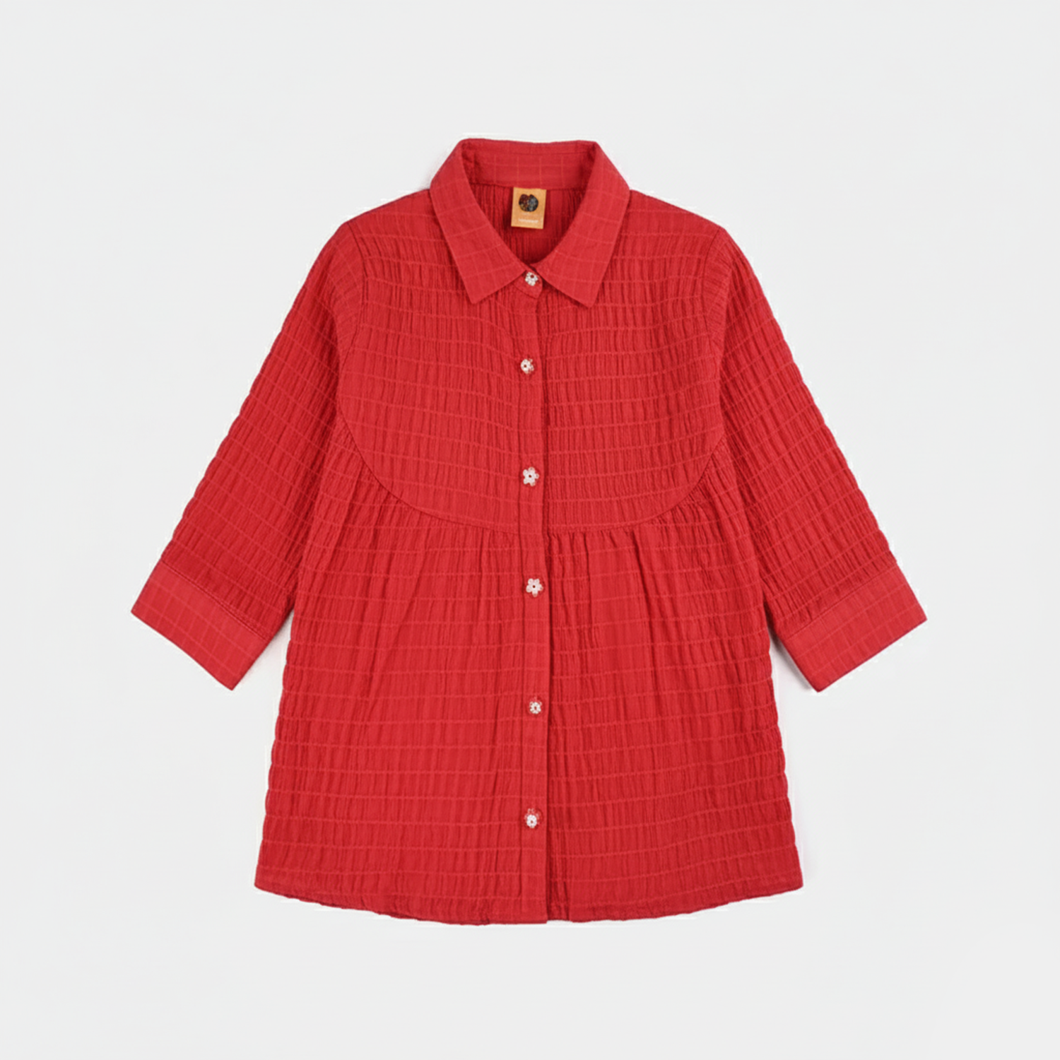 Girls Poly Mesh Casual Top Chilli - RED Price in Pakistan | Bachaa Party