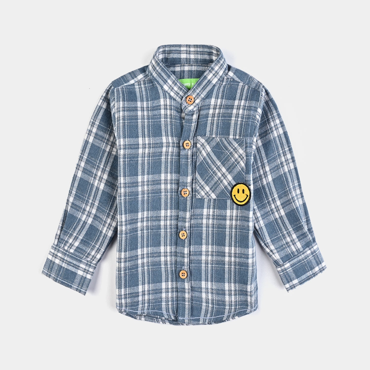 Infant Boys Flannel Basic Casual Shirt (Smiley)-GREY Price in Pakistan ...