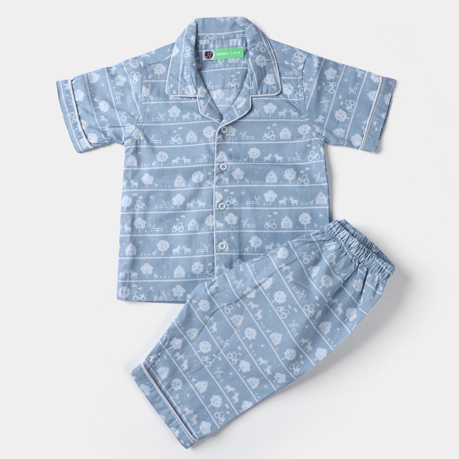 Infant Boys Woven NightWear Farm-LIGHT GREY-None Price in Pakistan ...