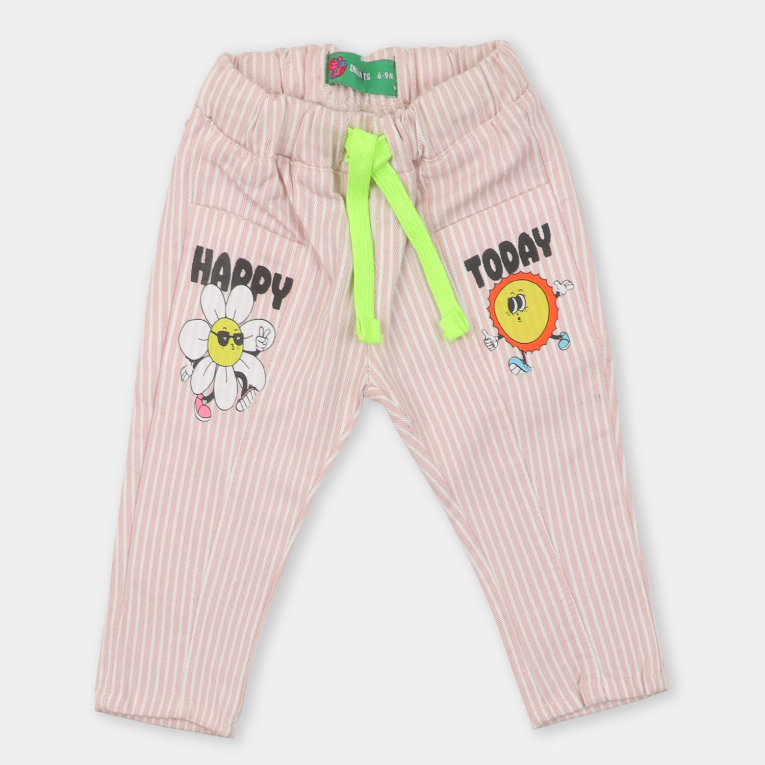 Infants Girls Pant Cotton - Striper For Price in Pakistan | Bachaa Party