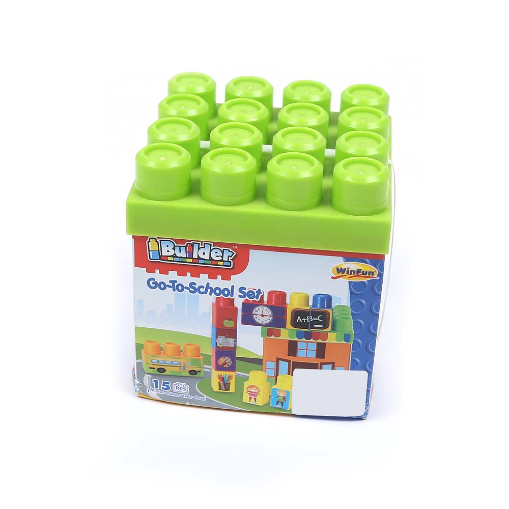Builder Go TO School Building Block Set - 15 PCs (1617) Price in ...
