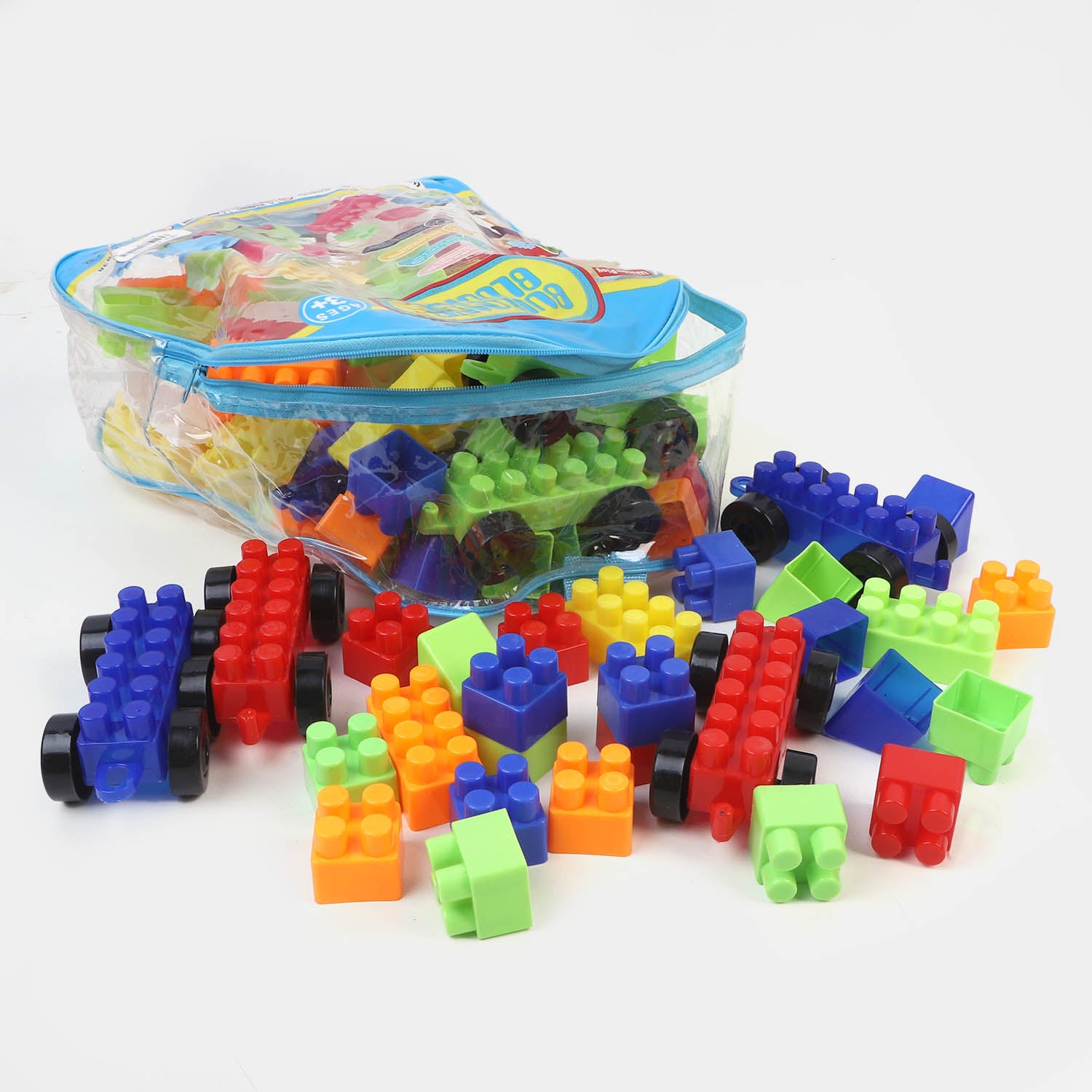 Building Blocks Set Bag For Kids | 115PCs Price in Pakistan | Bachaa Party