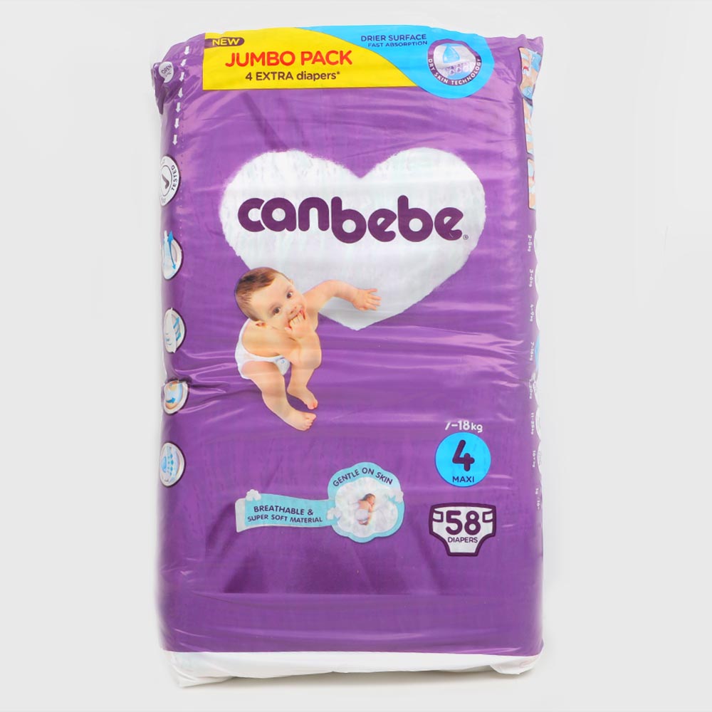 Canbebe Jumbo Maxi 7-18kg 58's Price in Pakistan | Bachaa Party