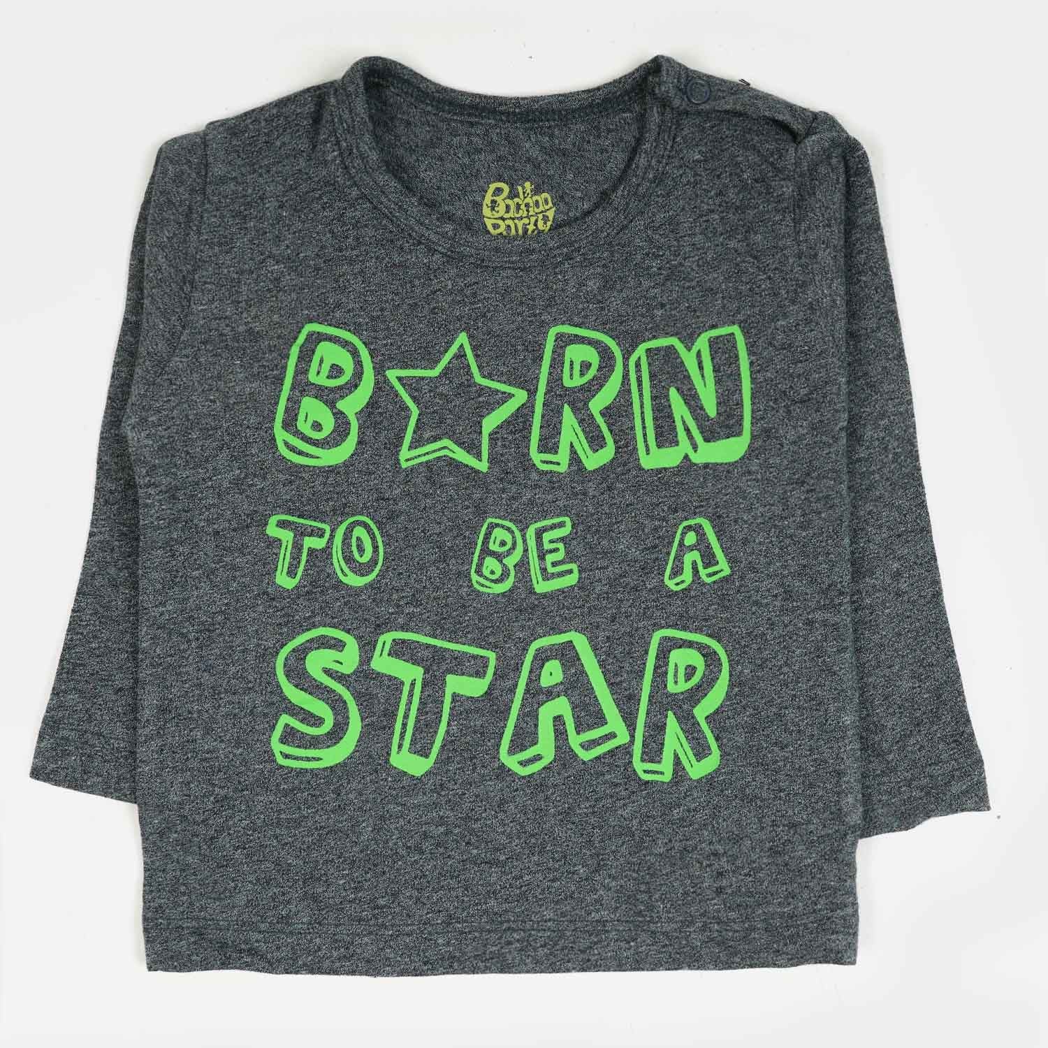 Infant Boys T-Shirt Born Star - Navy Melan Price in Pakistan | Bachaa Party