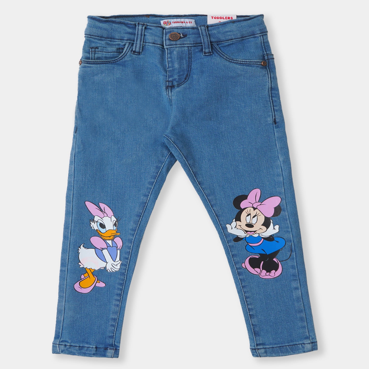 Girls Pant Denim Cartoon Character - Mid Blue Price in Pakistan ...