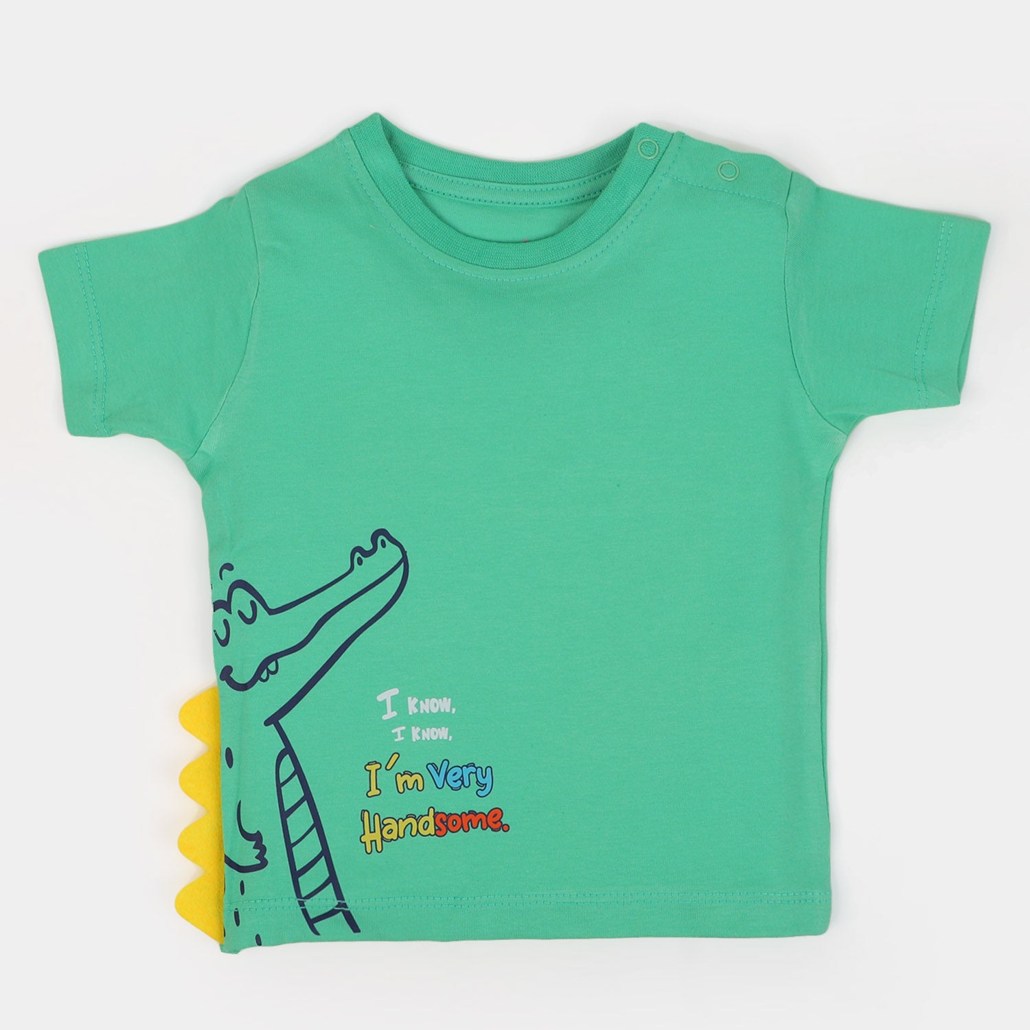 Infant Boys Cotton Round Neck T-Shirt Handsome - Green Price in ...